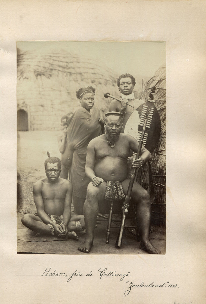 Large Original Victorian Photograph Of A 19th Century Zulu Chief – Ian ...