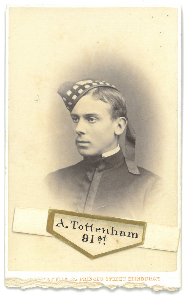 CDV Photograph - Lt. A. Tottenham, 91st Regiment - AZW Veteran – Ian ...
