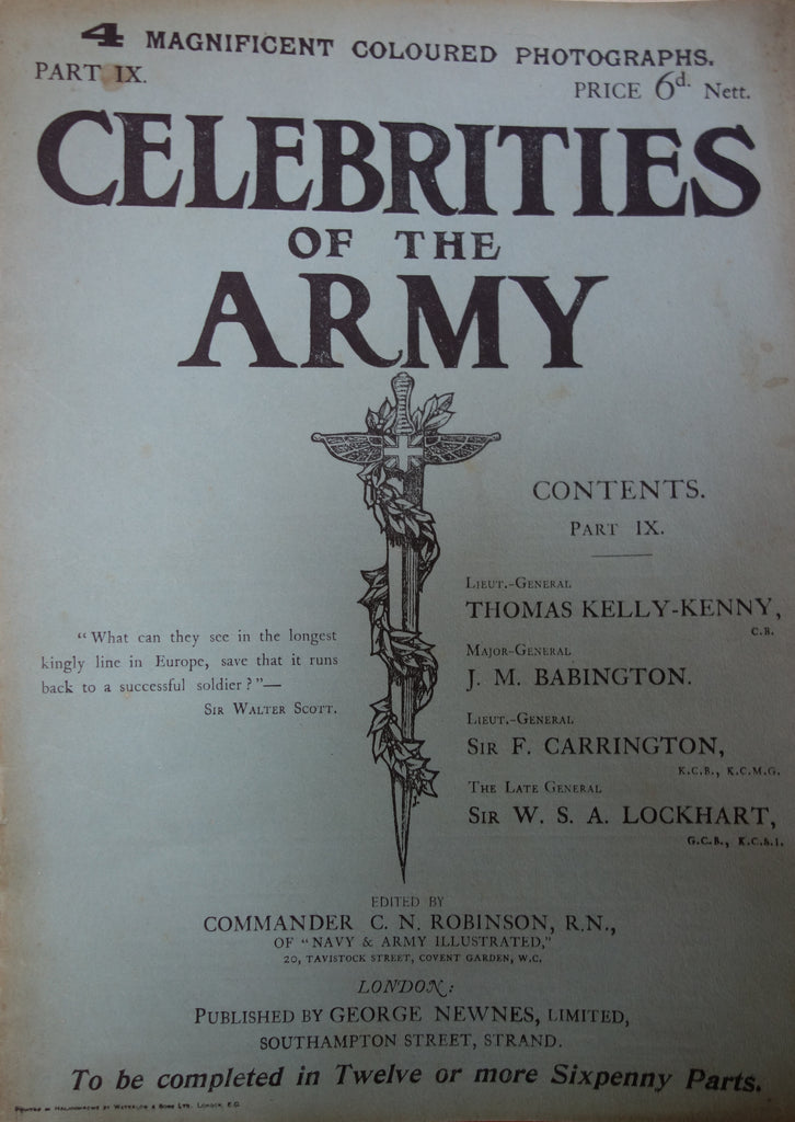 CELEBRITIES OF THE ARMY - Featuring Sir Fred Carrington, 9th Cape Fron ...